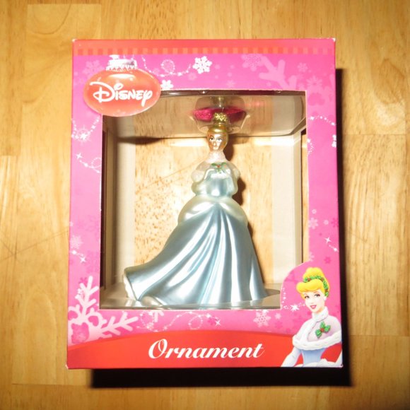 Disney | Holiday | Disney Princess Cinderella Blown Glass Ornament ...